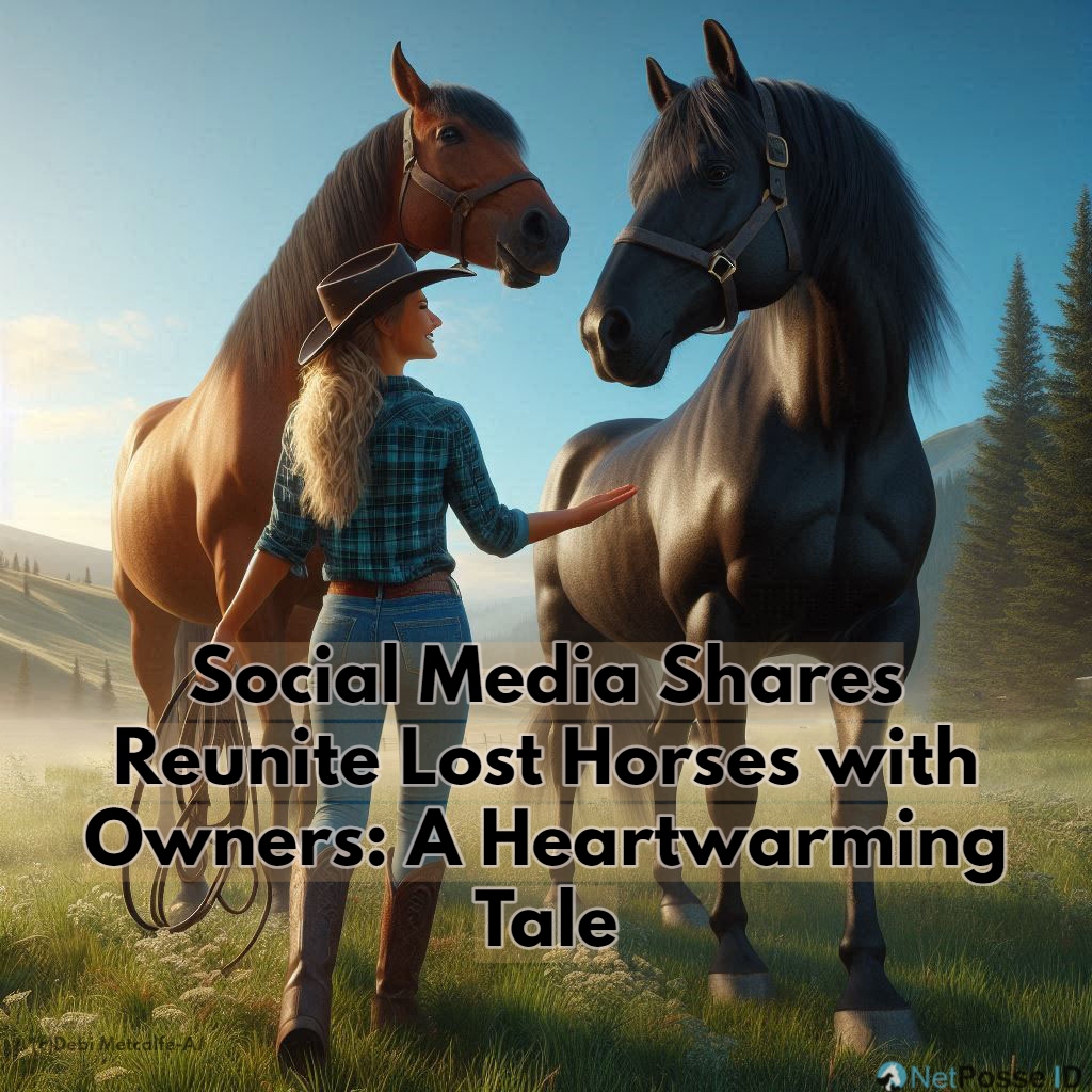 Social Media Shares Reunite Lost Horses with Owner