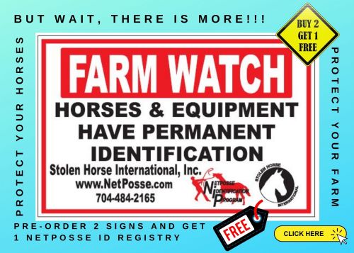 FARM WATCH Special BOGO with NetPosse ID Registry